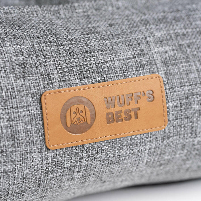 Hundbett grau: Typ Nordic - Hundebett mit hohem Rand